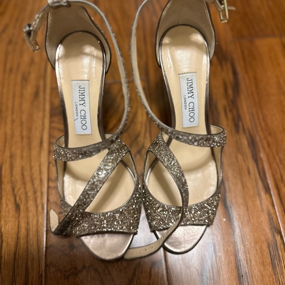 Jimmy Choo | Shoes | Jimmy Choo Emsy Glitter 85 | Poshmark
